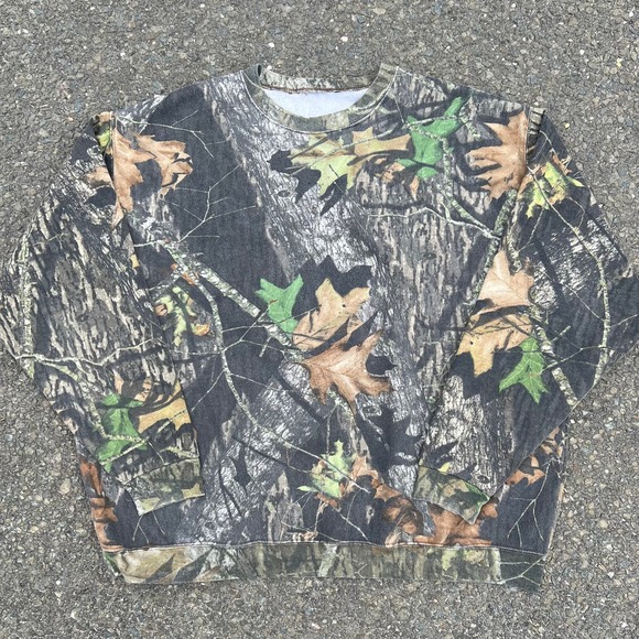 Realtree | Shirts | Vintage Realtree Camo 9s Cotton Hunting Crewneck ...